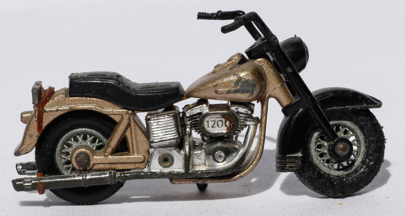 Matchbox Harley Davidson and Honda diecast motorcycles